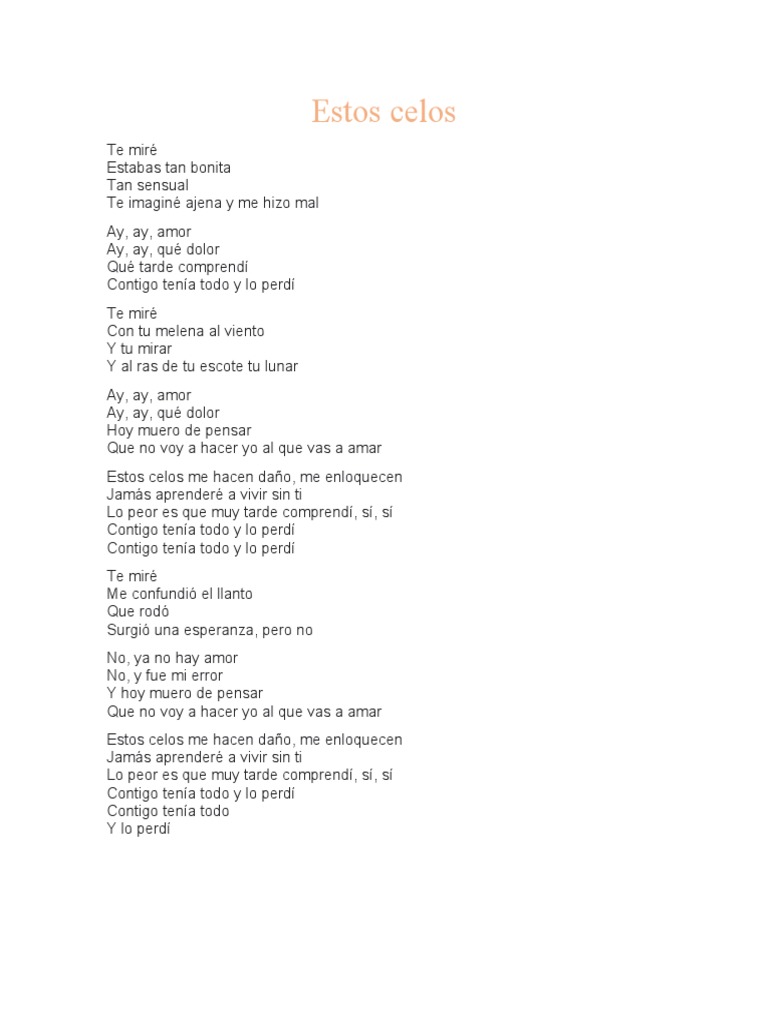 Letritas | PDF | Amor