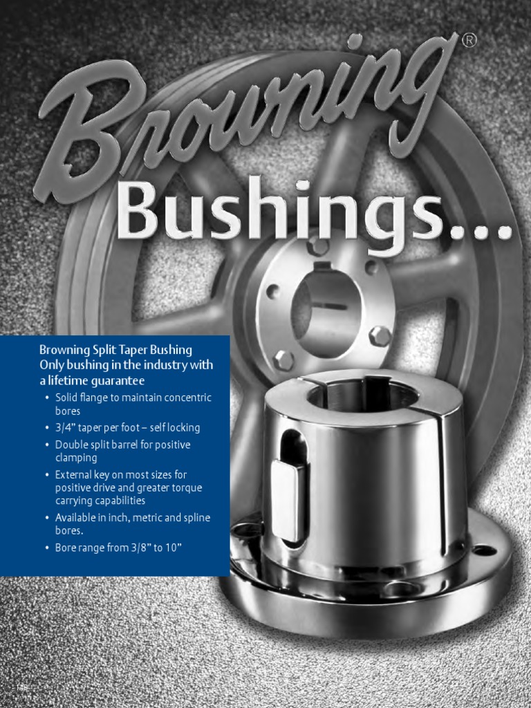 Browning Bushing Hubs | PDF | Screw | Drill