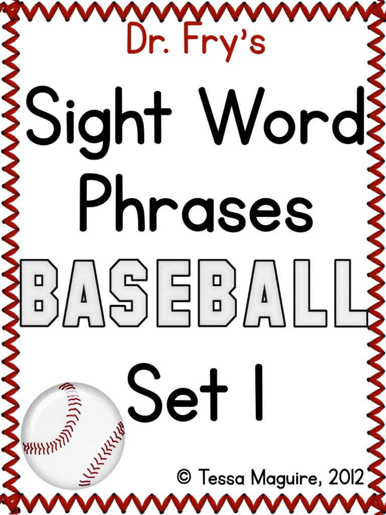 Sight Word Phrases Set 1: Dr. Fry's | PDF