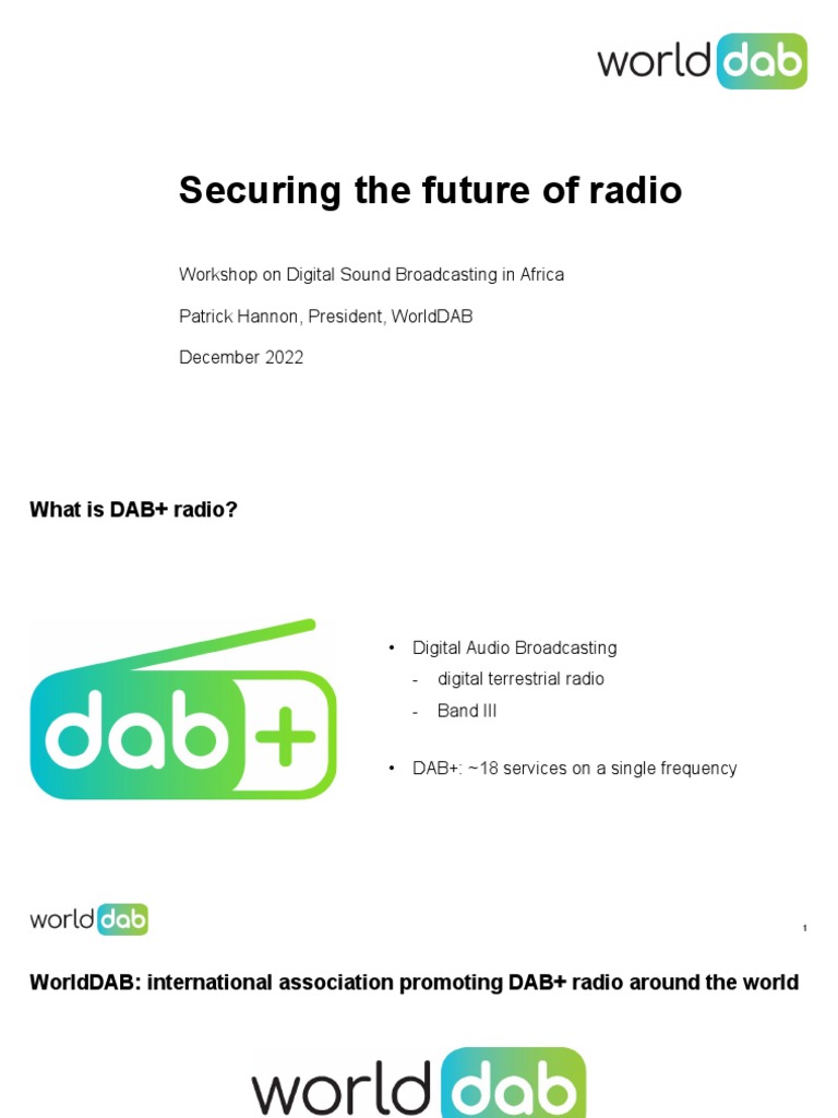 Presentation 04 - Overview of DAB | PDF
