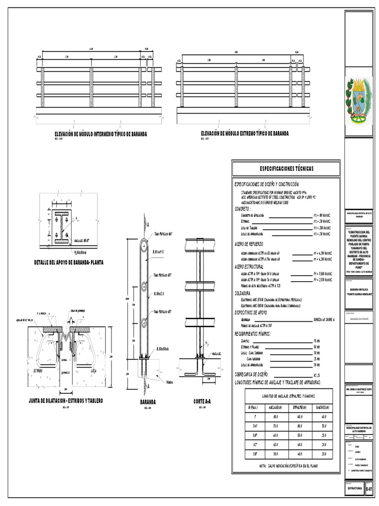 Detalles de Barandas-A2 | PDF