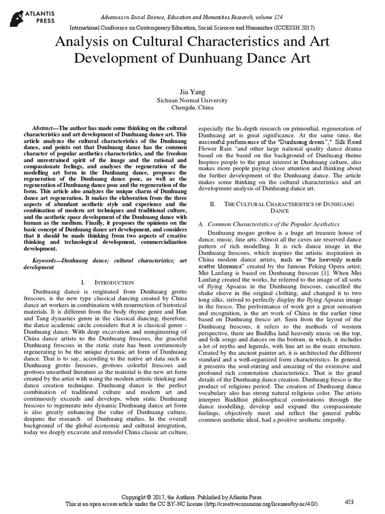 Analysis On Cultural Characteristics and Art Development of Dunhuang ...
