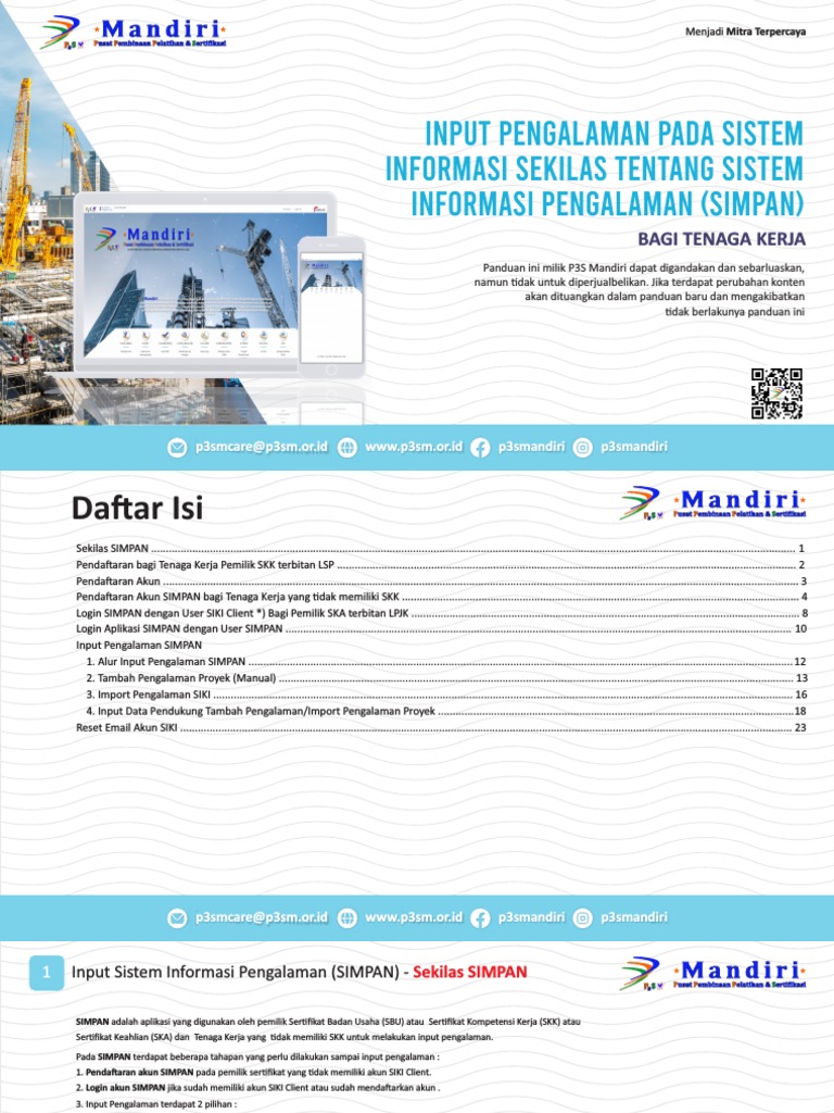 Input Pengalaman (SIMPAN) - Tenaga Kerja | PDF