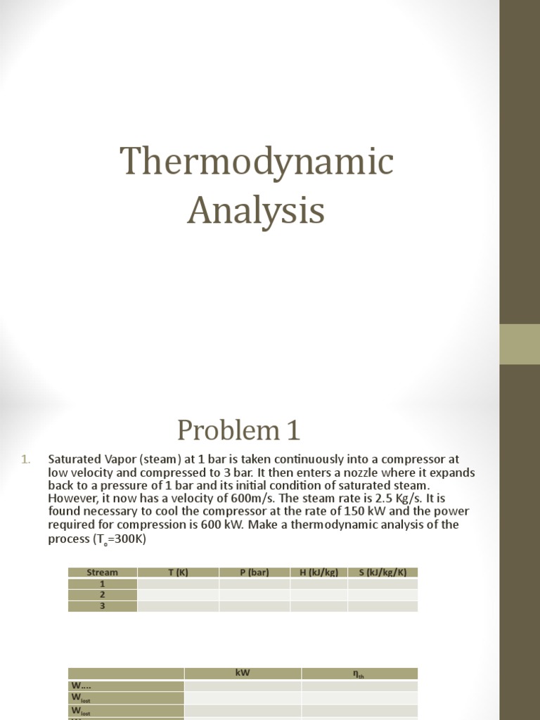 Section (10) Thermodynamic Analysis | PDF