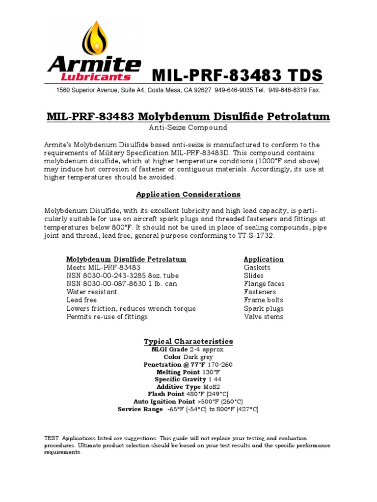 Mil PRF 83483 | PDF | Pipe (Fluid Conveyance) | Chemistry