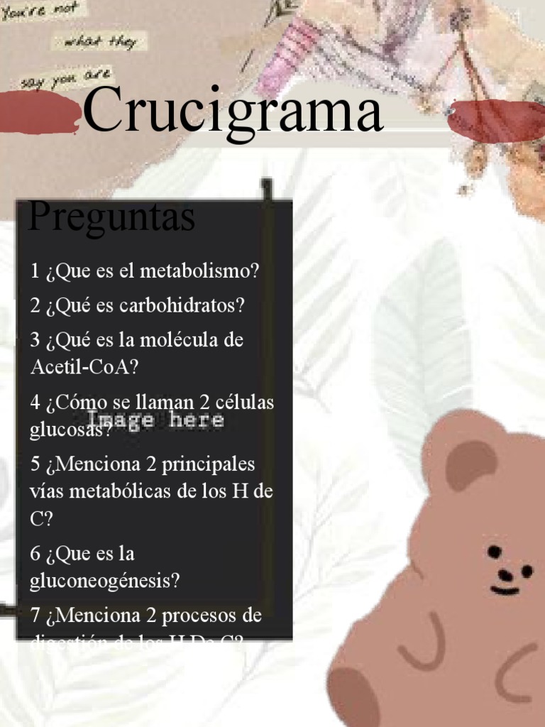 Crucigrama Biologia Pdf