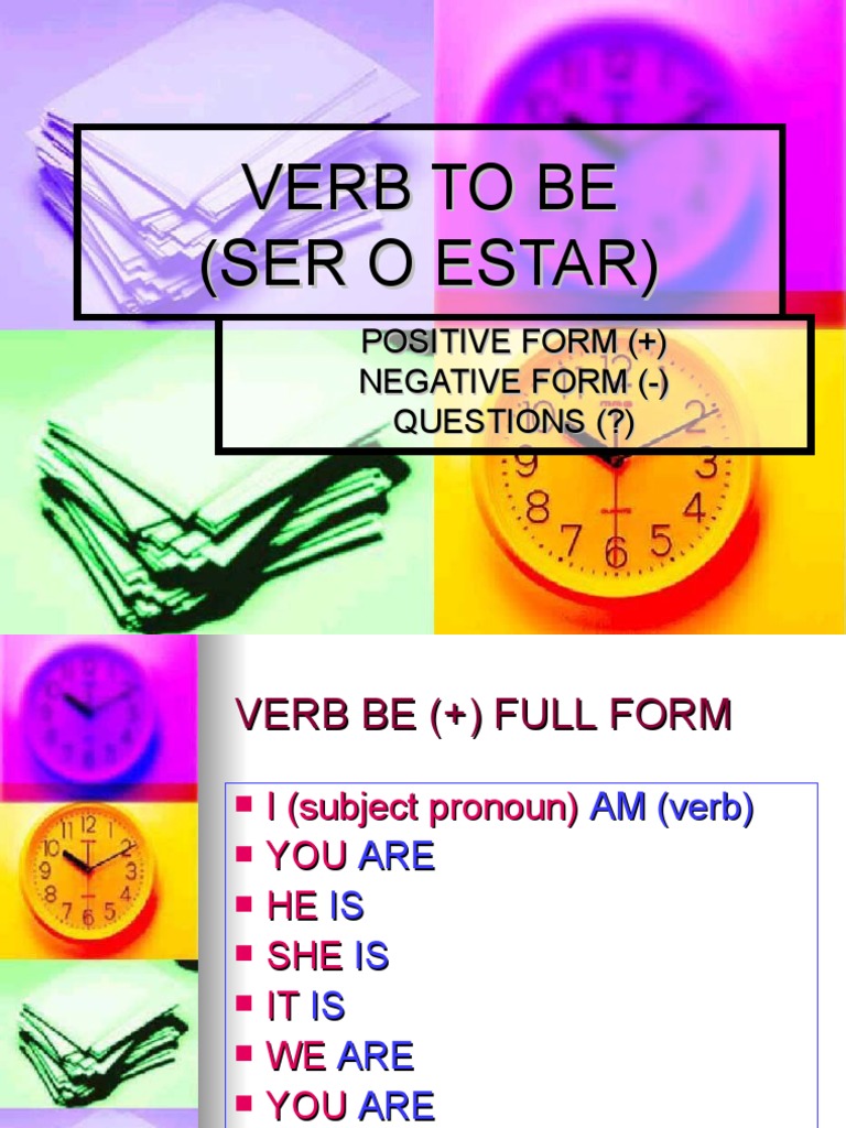 Verb To Be: Forms and Usage Guide | PDF | Foreign Language Studies