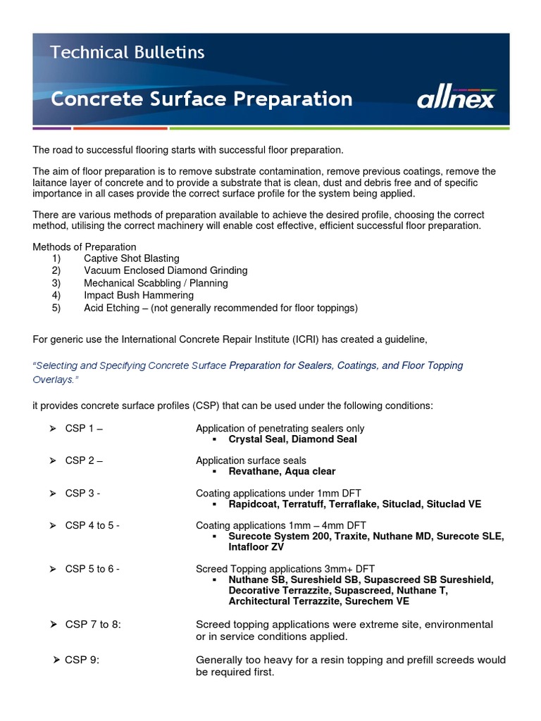 Concrete-Surface-Preperation | PDF