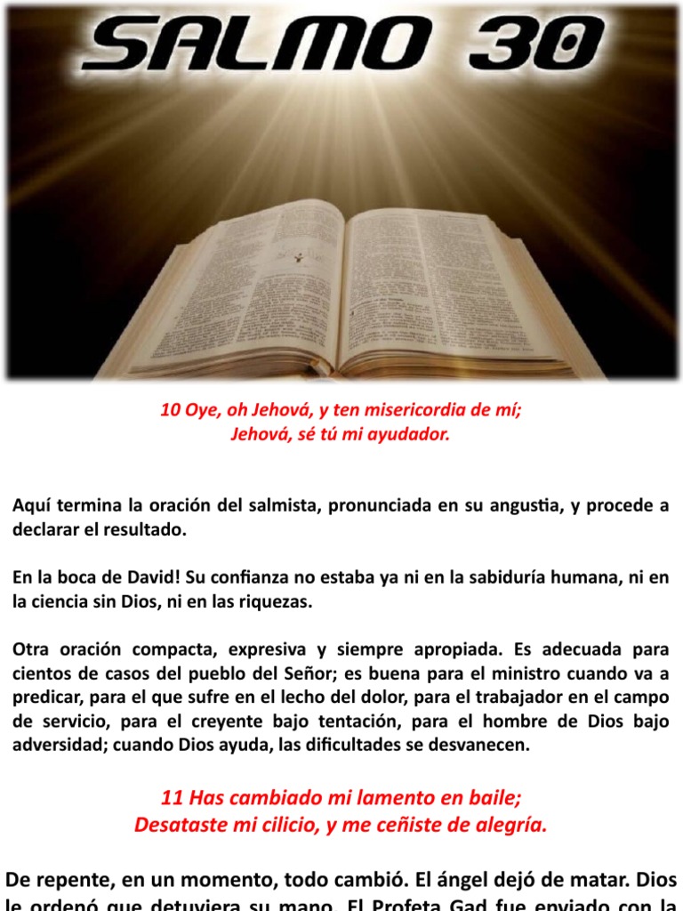 Salmo 30 - 10,12 | PDF | Religión y espiritualidad