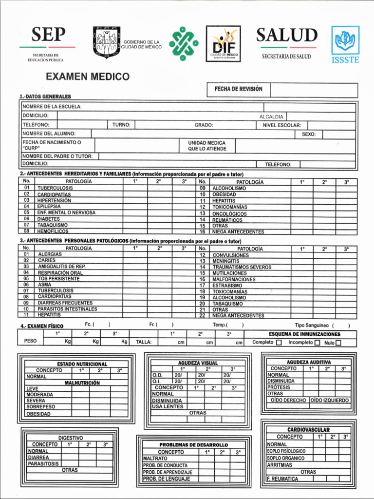 Examen Medico | PDF