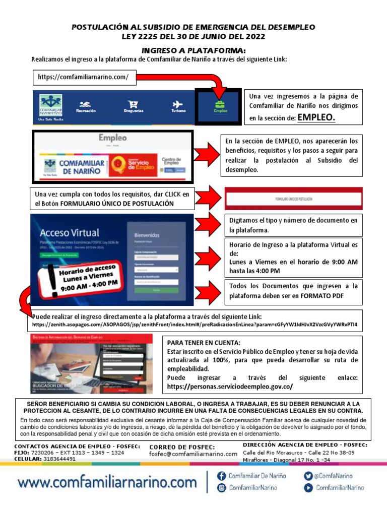 paso a paso postulacion | PDF | Desempleo | Pensión