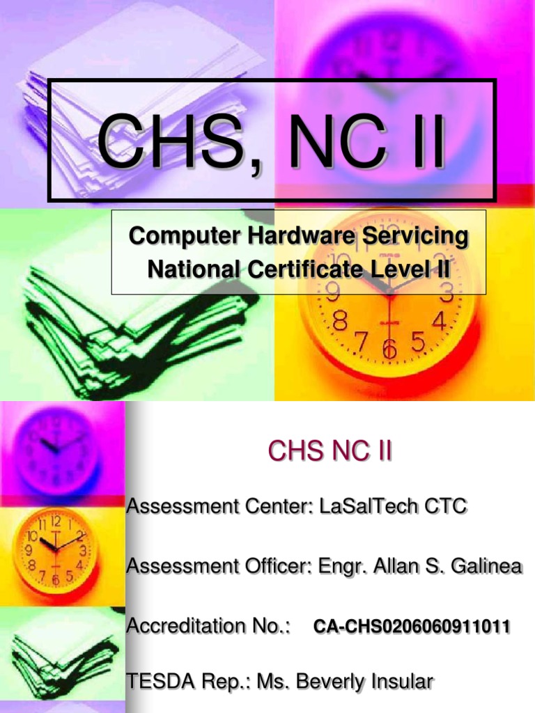 CHS, NC Ii: Computer Hardware Servicing National Certificate Level II | PDF