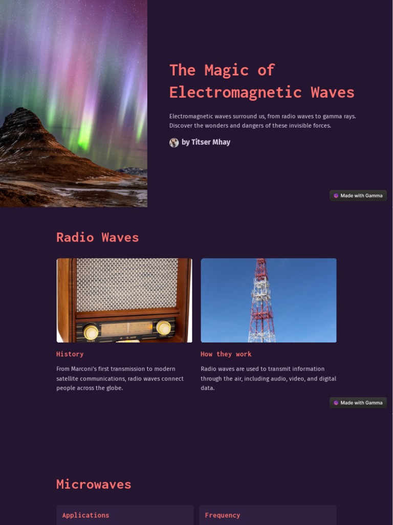 The Magic of Electromagnetic Waves | PDF