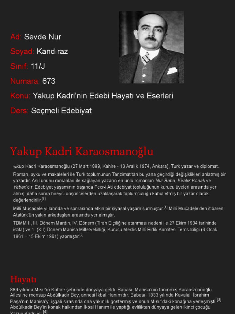 Yakup Kadri | PDF