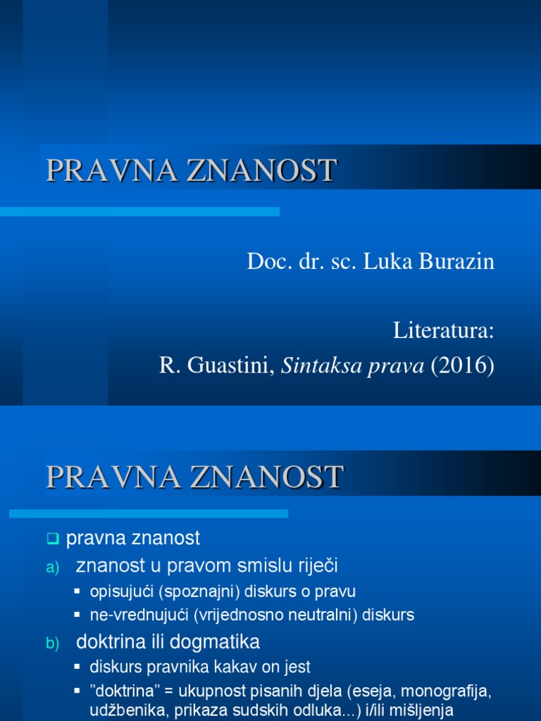 Pravna Znanost | PDF