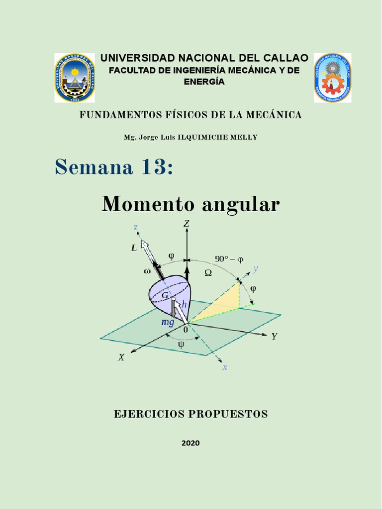 Tarea 09 - Momento Angular | PDF