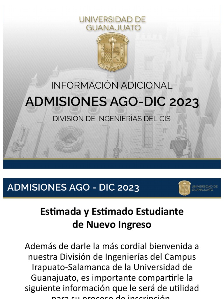 Dicis Informacion Adicional Admision Ad2023 2 | PDF