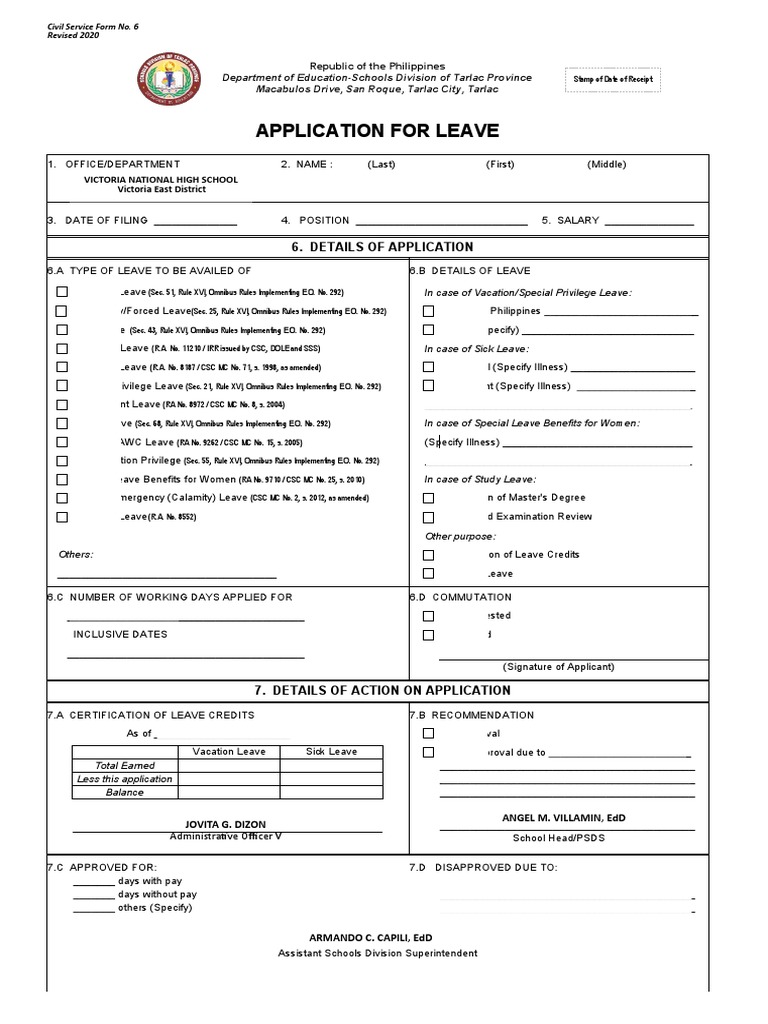 Leave Form | PDF | Parental Leave | Sick Leave