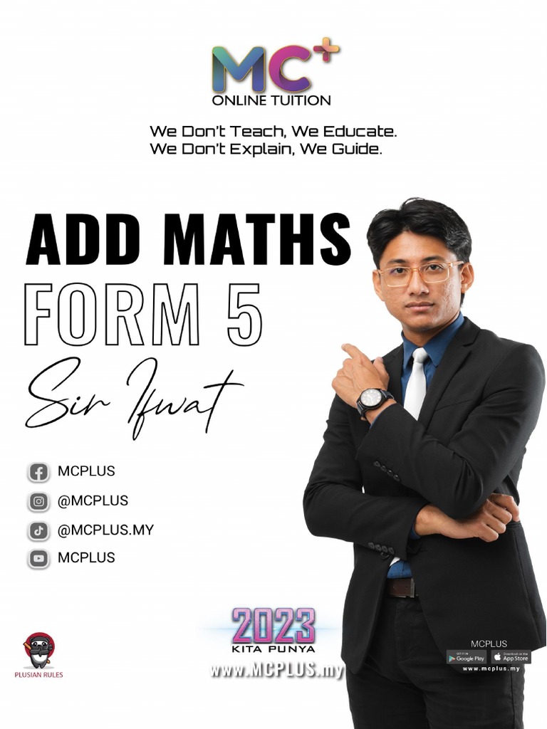 FORM 5 ADD MATHS MR IFWAT 01.02.2023 | PDF