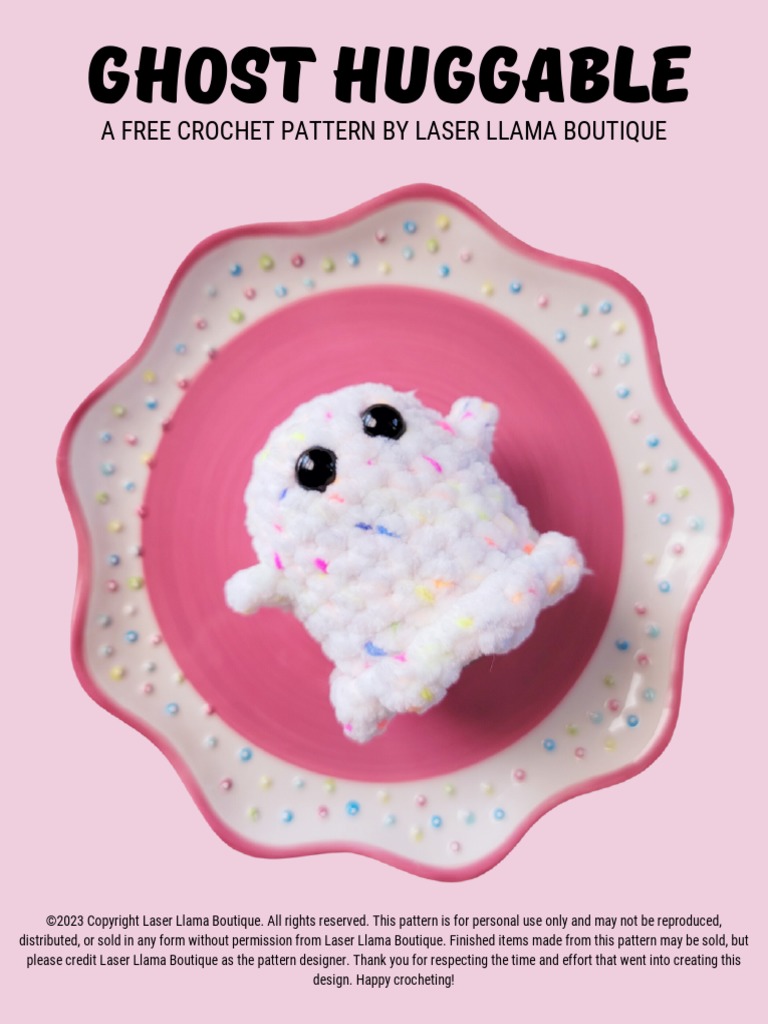 LLB Free Ghost Hug Patch Pattern | PDF | Crochet | Handicrafts