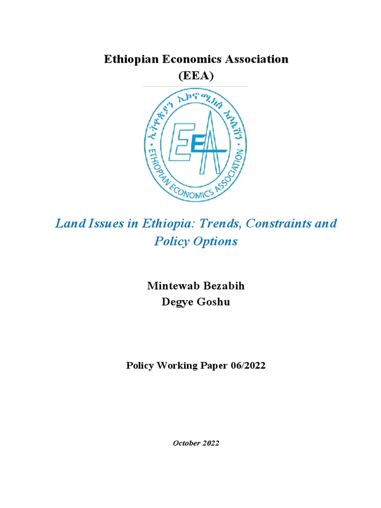 Working Paper 06 2022 Land Issues | PDF