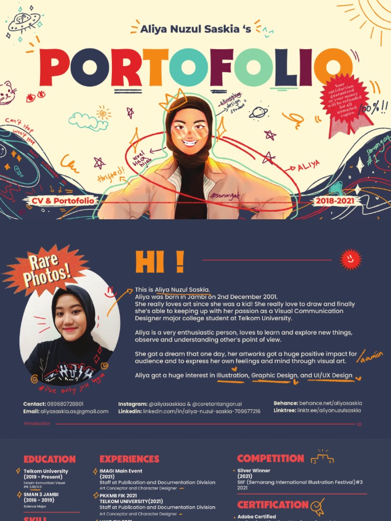 Aliya Nuzul Saskia's Portfolio 2021 | PDF