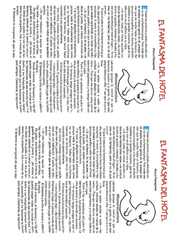 Cuento “El Fantasma” | PDF