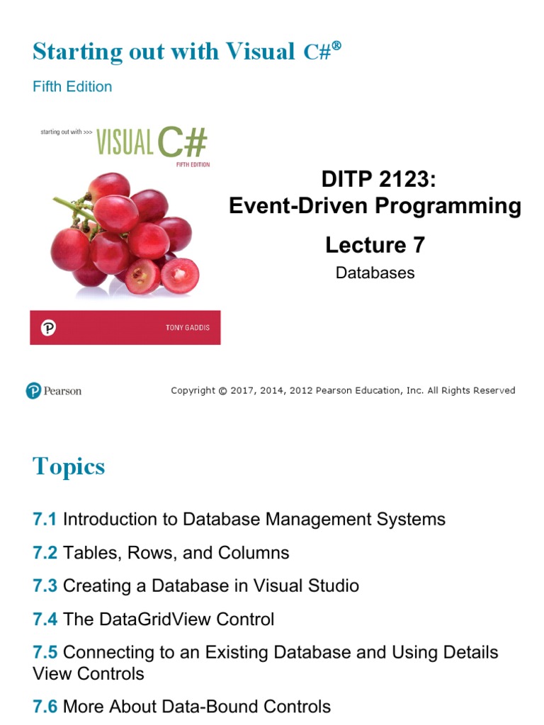 Lecture 7 Databases | PDF Lecture 7 Databases | PDF