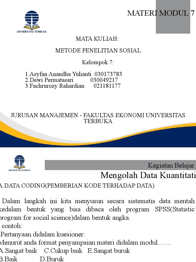 Materi Modul 7 | PDF