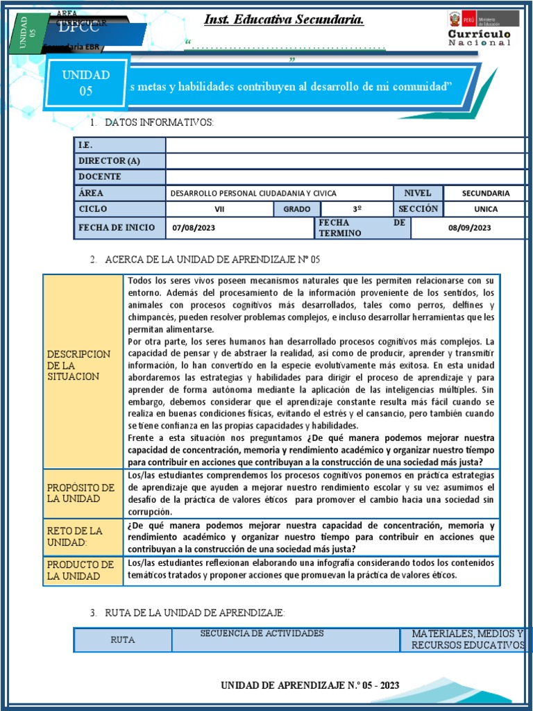 001-3º DPCC - UND.5 2023 Final | PDF