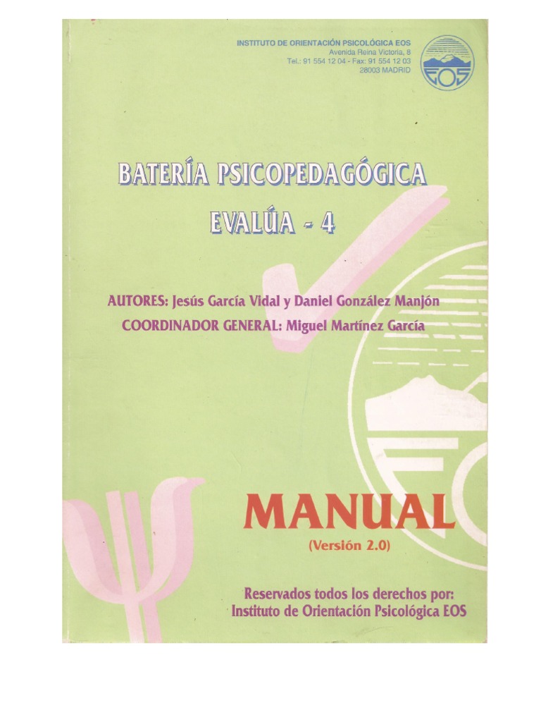 Manual Evalúa 4 | PDF