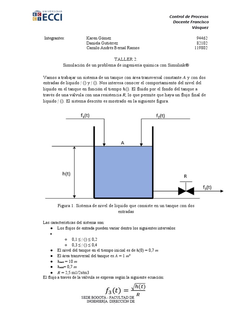 Taller 2 Simulación Simulink | PDF