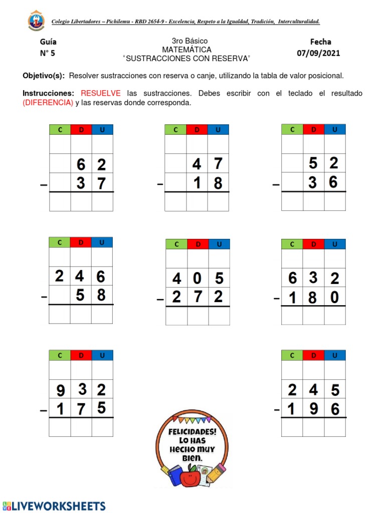 Restas Con Reserva | PDF