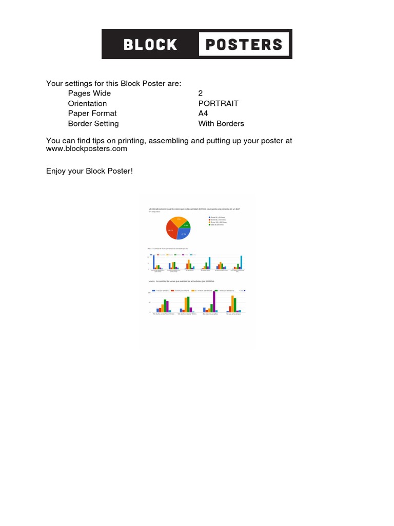 Block Poster Printing Settings Guide | PDF | Home & Garden