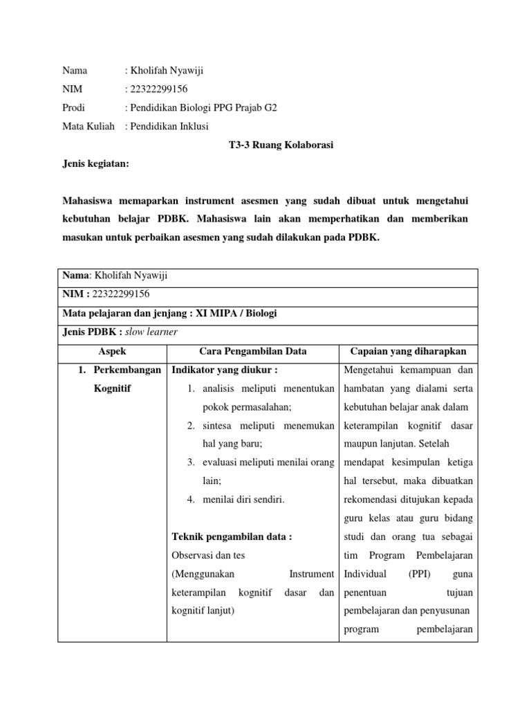 T3 Ruang Kolaborasi | PDF