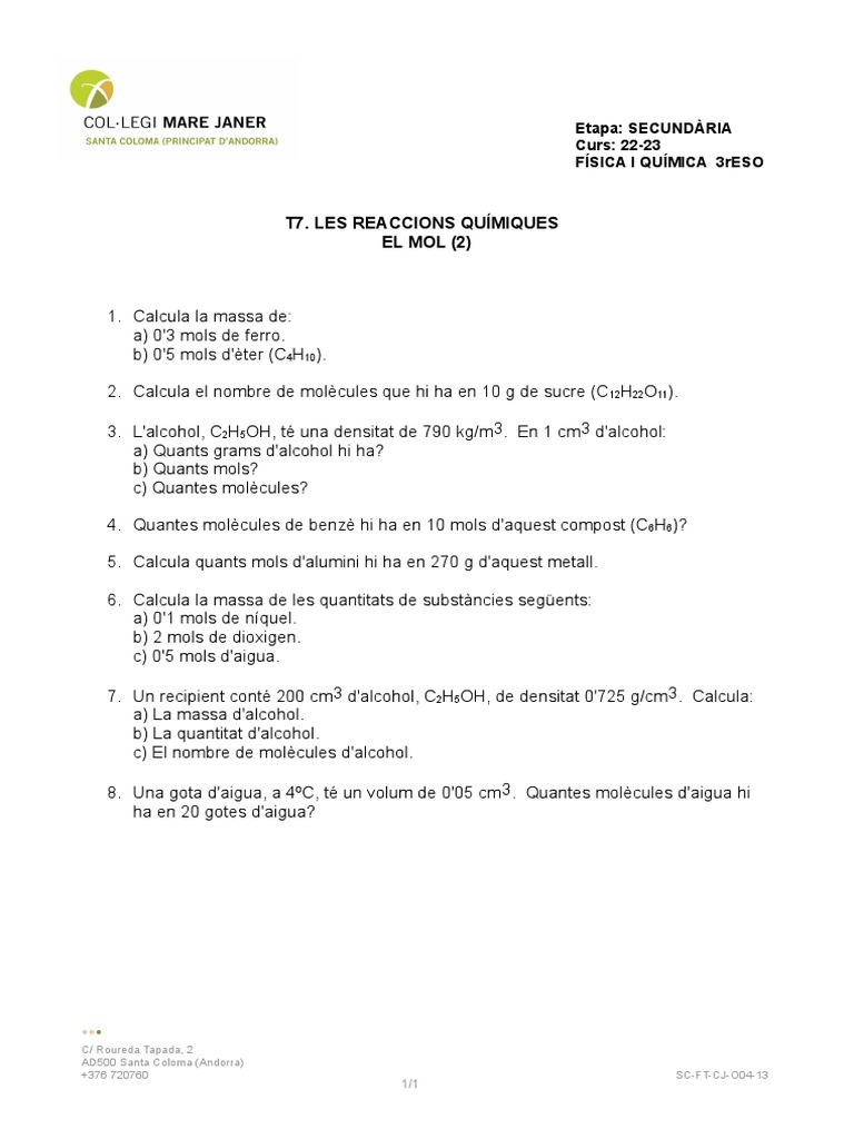 Act T7 MOL | PDF