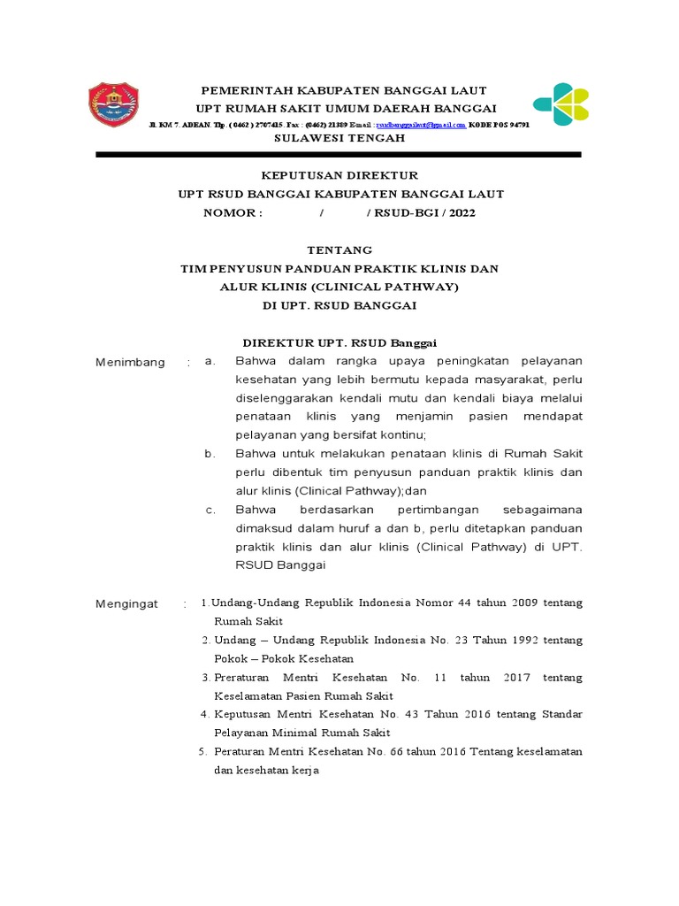 SK TIM PENYUSUN PPK DAN CP | PDF