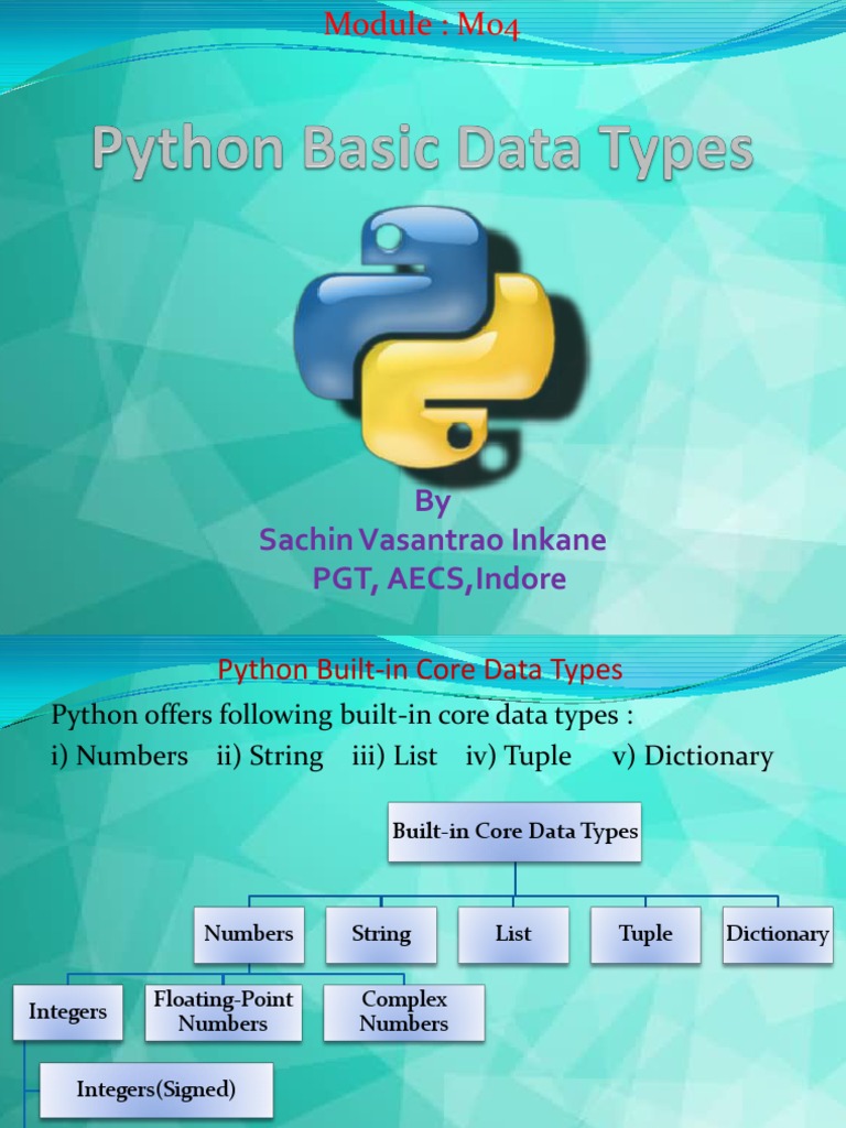 By Sachin Vasantrao Inkane PGT, AECS, Indore | PDF | Data Type | Boolean Data Type
