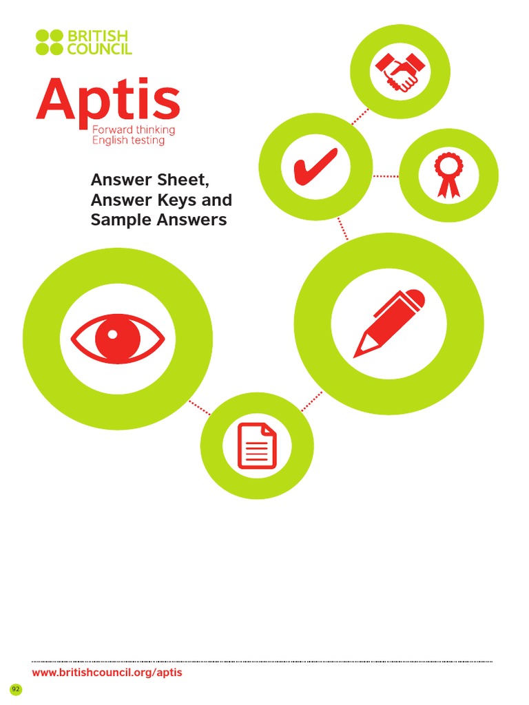 Aptis Practice Tests KEY | PDF