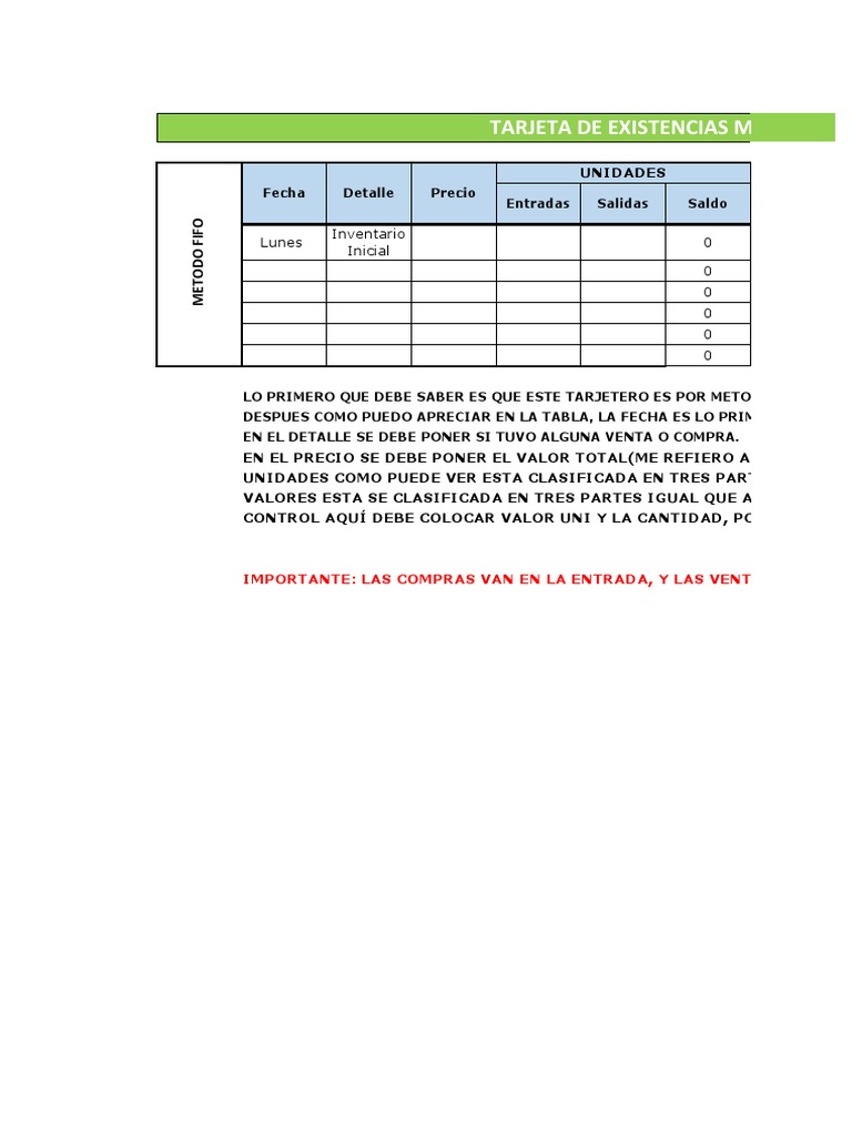 Guía de Inventario FIFO y PMP | PDF