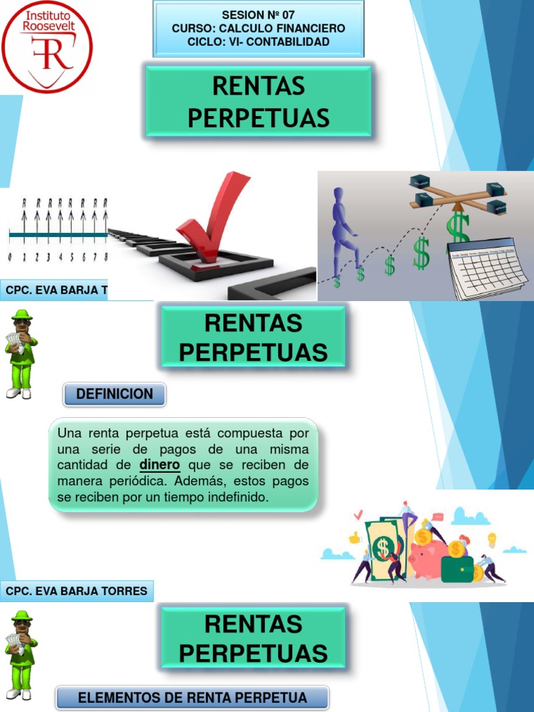 Renta Perpetua: Definición y Ejemplos | PDF | Interés | Compartir ...