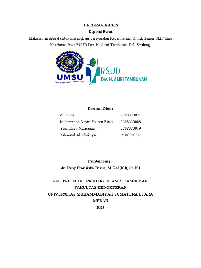 Laporan Kasus Psikiatri | PDF