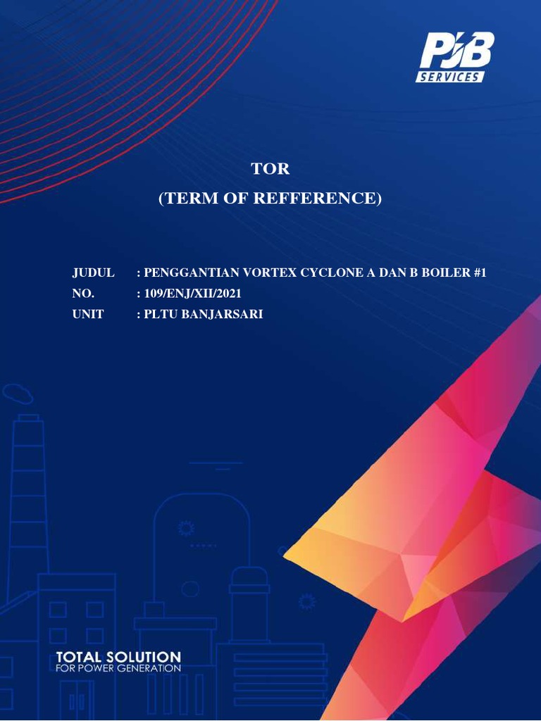 TOR - Penggantian Vortex Cyclone A Dan B Boiler #1 (R1) | PDF