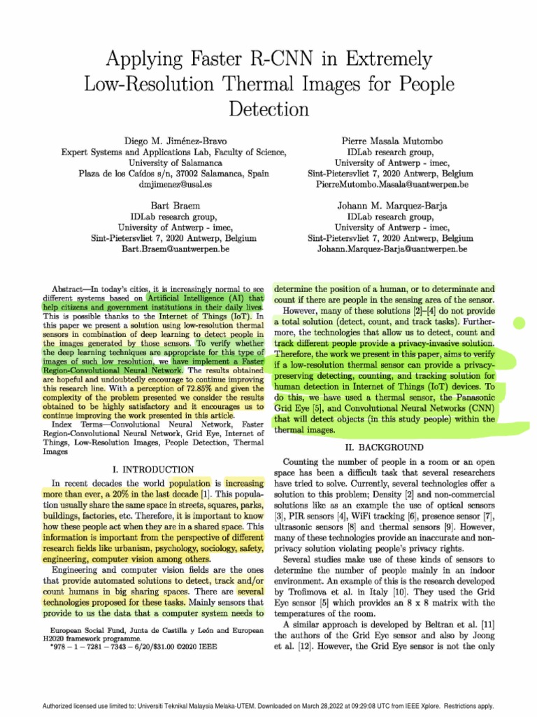 Applying Faster R-CNN in Extremely Low-Resolution Thermal Images For ...