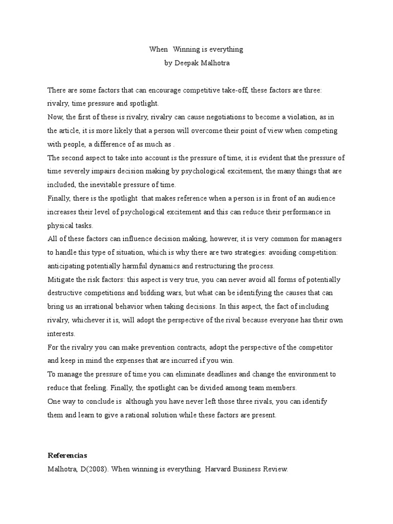 when winning is everything | PDF