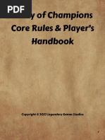 Unmatched - Core Rules | PDF