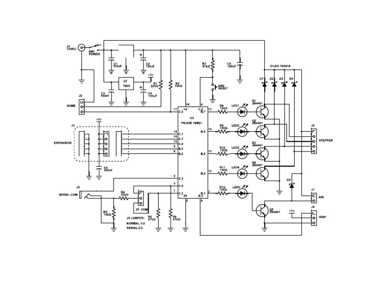 Robot Arm Schematic | PDF