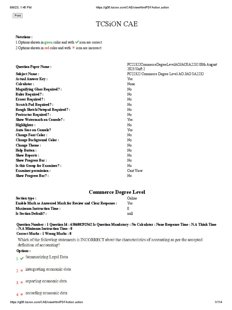Accounts Officer Commerce 08-08-2023 | PDF | Computing | Software
