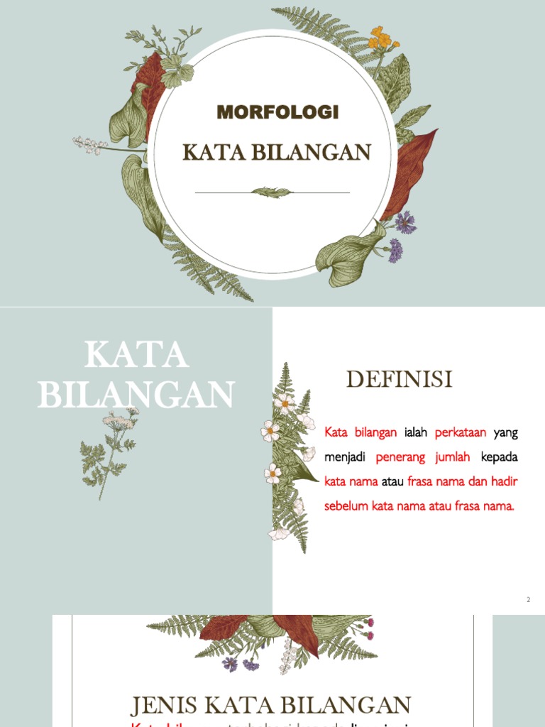 Morfologi-Kata Bilangan | PDF
