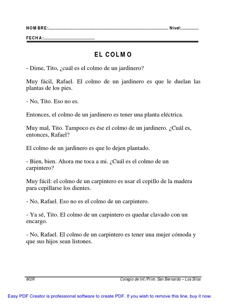 El Colmo | PDF | Historia